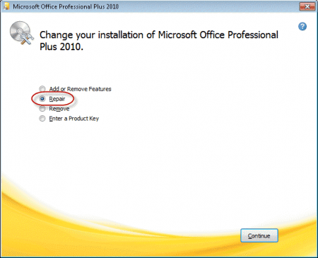 How to Repair Office 2010, 2007, or 2003 Installations | Slipstick Systems