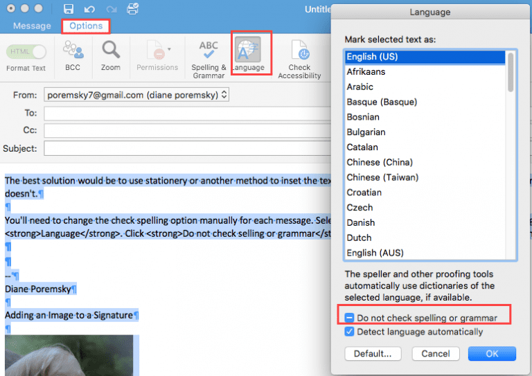 Outlook Signatures and Spell Check | Slipstick Systems
