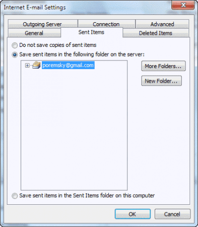 Messages Aren't Saved in the Sent Items Folder | Slipstick Systems