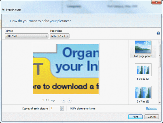 Turn Off the Print Picture Wizard when Printing Attachments | Slipstick ...