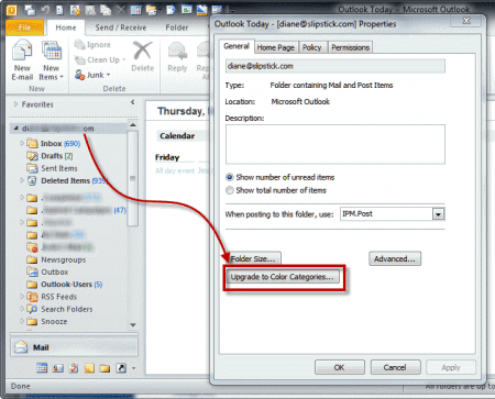 Use Upgrade to Color Categories to add Categories to the Master List ...
