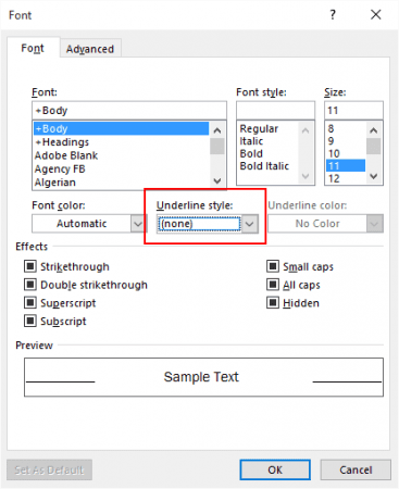 Outlook is Automatically Underlining Words | Slipstick Systems