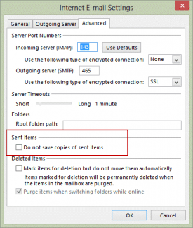 Two Copies of Sent Messages in Outlook | Slipstick Systems