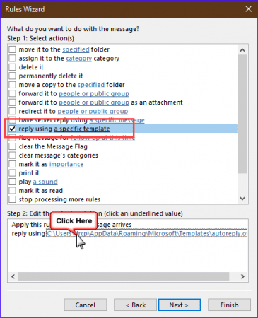 To Make Automatic Reply Rules | Slipstick Systems