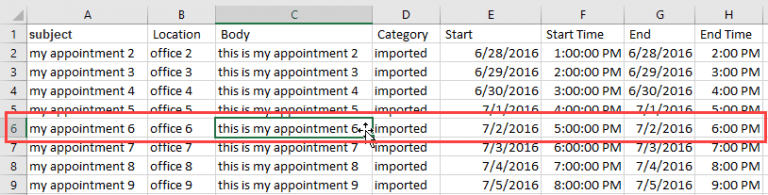 Create Appointments Using Spreadsheet Data | Slipstick Systems