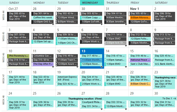 Make 'Today' stand out more in the calendar | Slipstick Systems