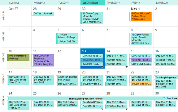 Make 'Today' stand out more in the calendar | Slipstick Systems