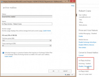 Enable Office 365 Exchange Online Archive | Slipstick Systems
