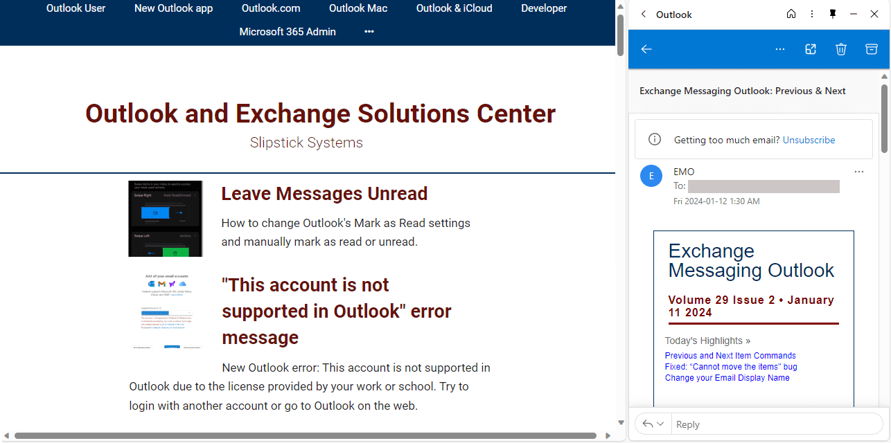 Links In Outlook Open In A Sidebar In Edge Slipstick Systems