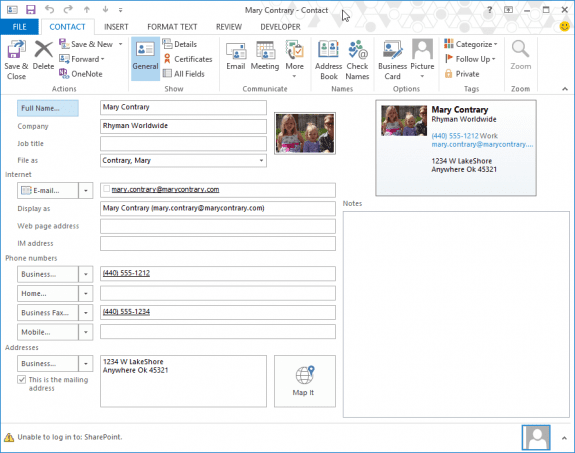 Automatically Add Addresses to Outlook Contacts Automatically Add Addresses to Outlook Contacts