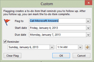 How to set a flag to follow up using VBA | Slipstick Systems