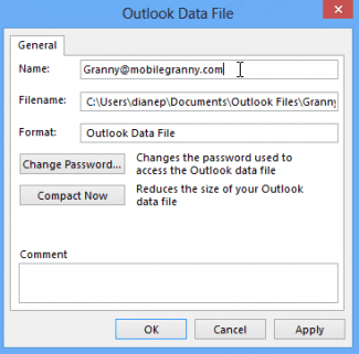 Rename Email Accounts and Data Files in the Folder List | Slipstick Systems