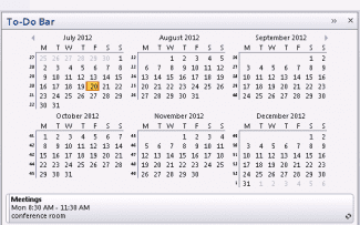 Using Outlook's Calendar Peek | Slipstick Systems
